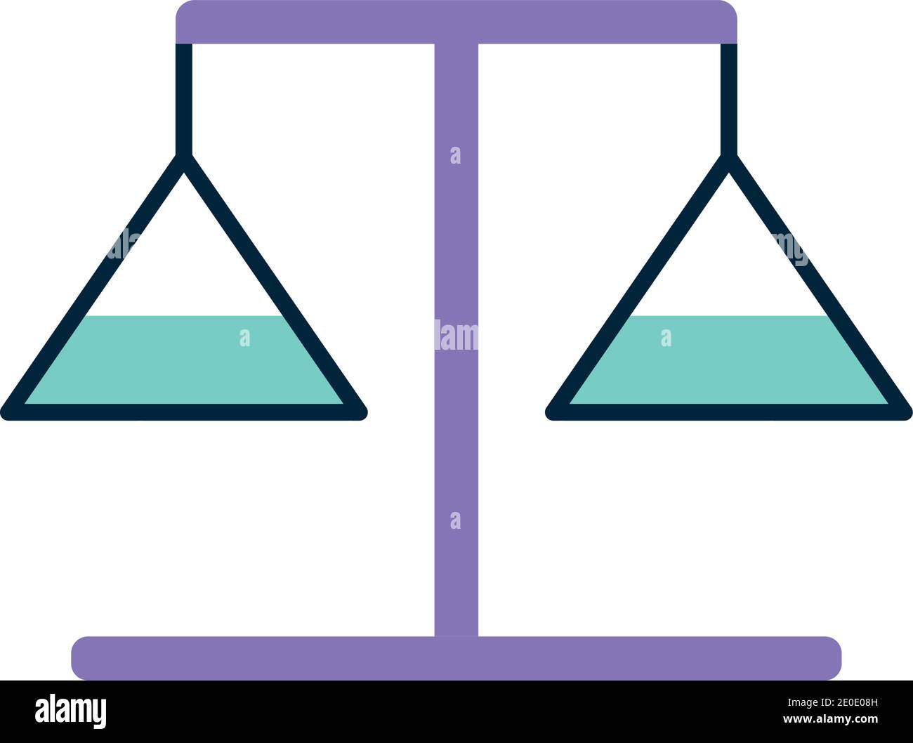 balance with a purple color on a white background Stock Vector Image ...