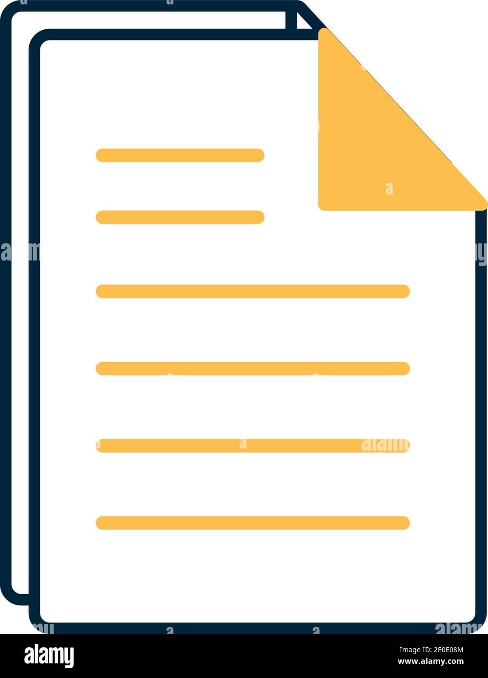 papers with yellow words on a white background Stock Vector Image & Art ...