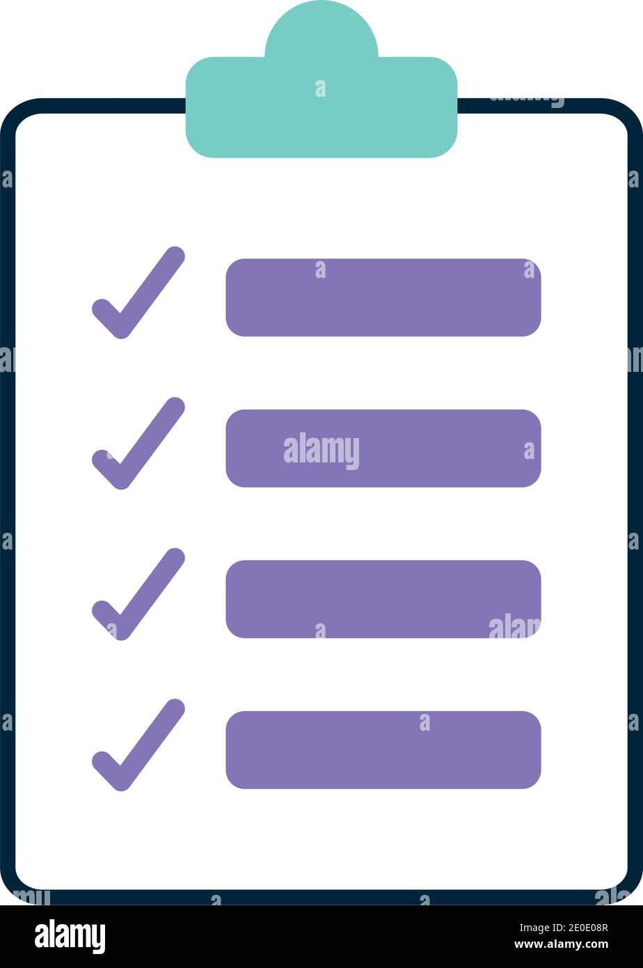 check list on a white background Stock Vector Image & Art - Alamy