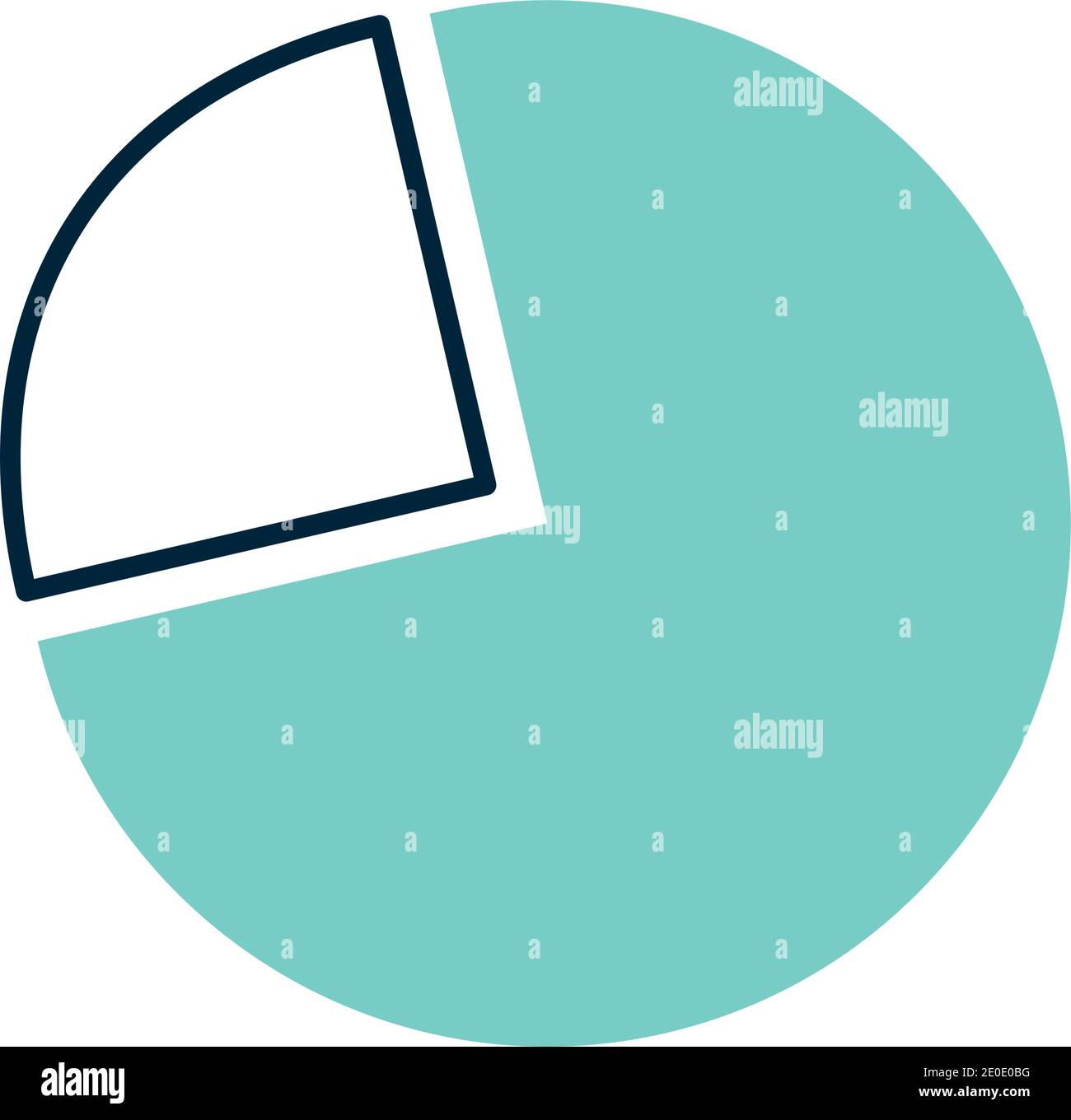 statistics with cake form and blue color Stock Vector Image & Art - Alamy