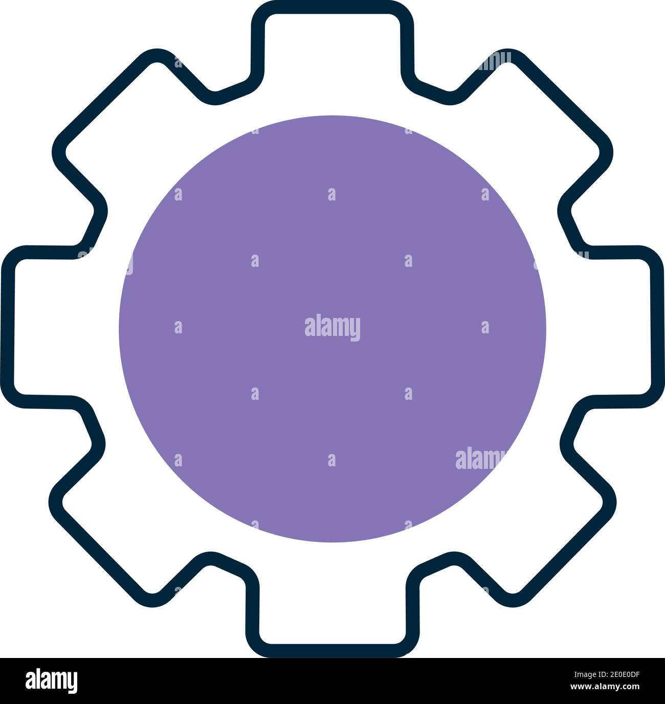 gear with a purple color Stock Vector Image & Art - Alamy