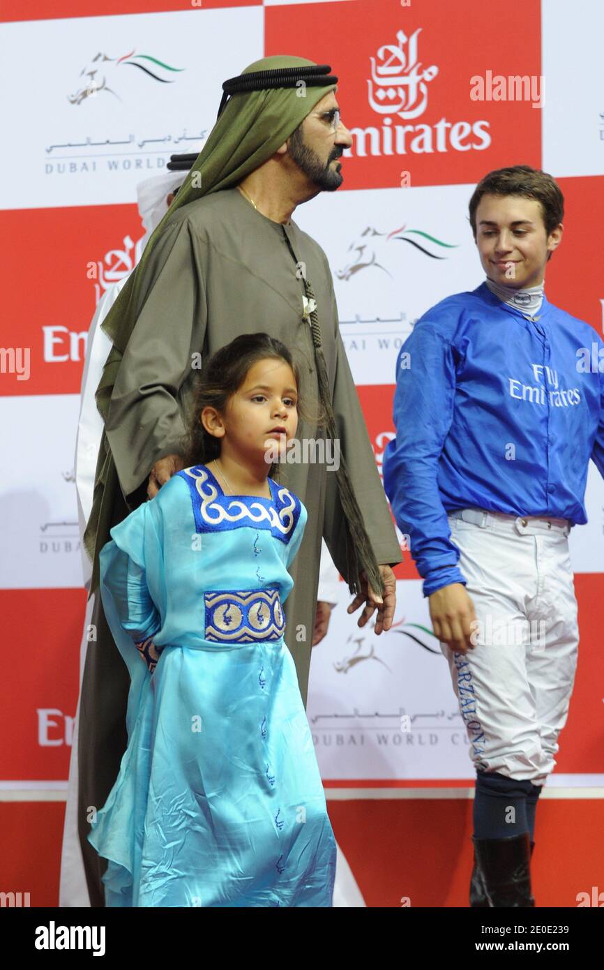 Dubai ruler, Sheikh Mohammed Bin Rashed Al Maktoum, seen with his ...