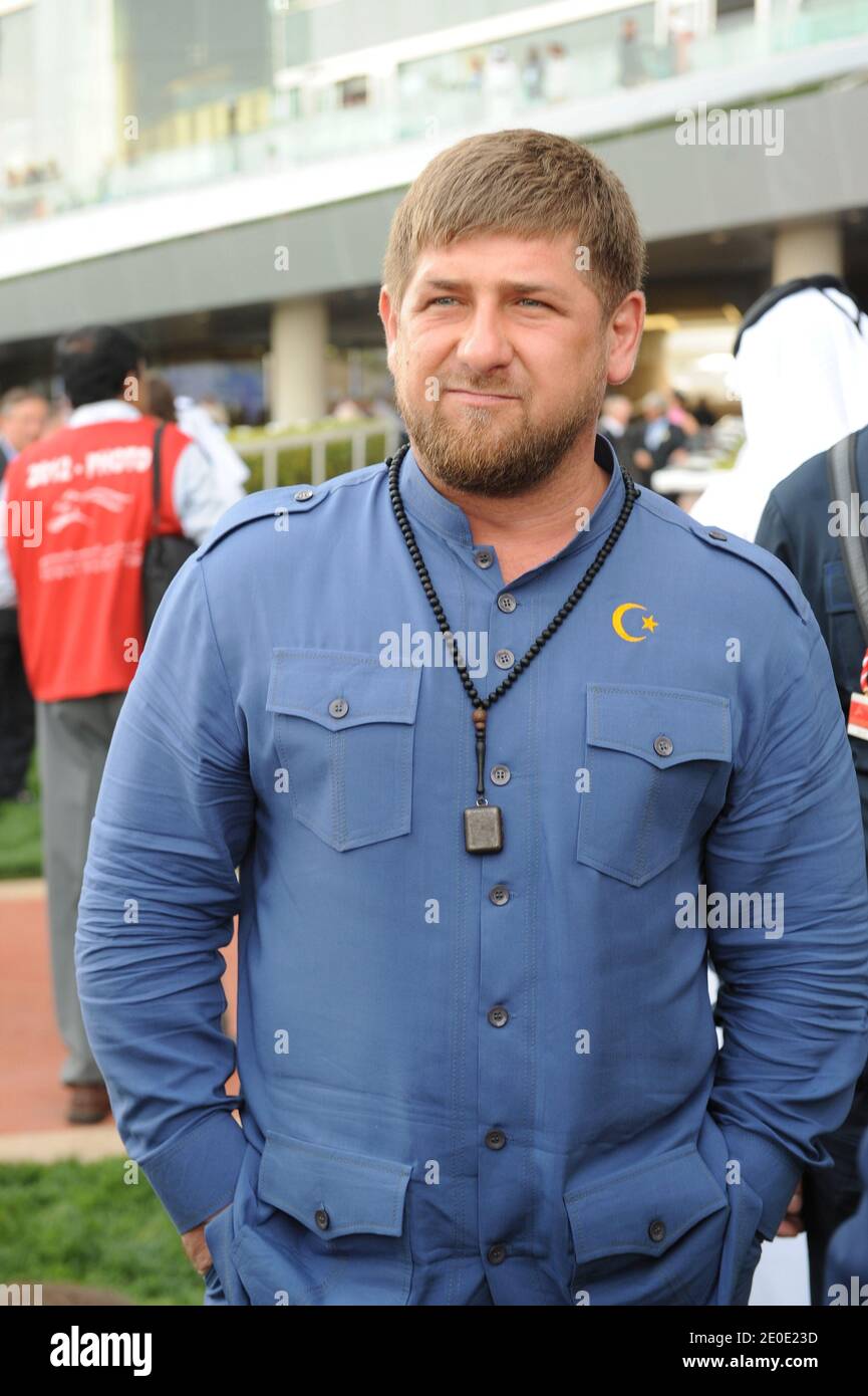 Chechnya's president Ramzan Kadyrov attends the Dubai World Cup horse ...