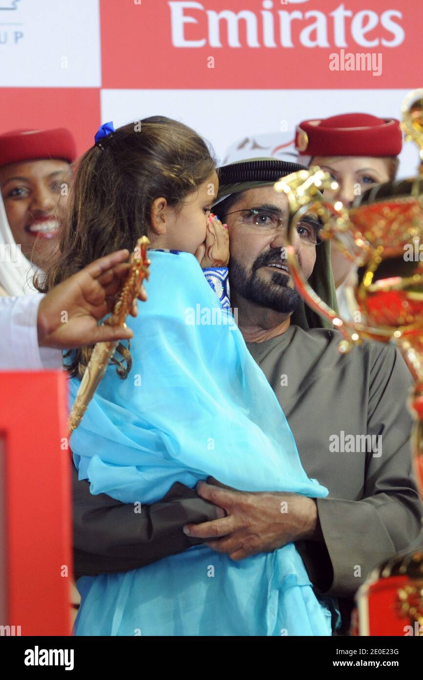 Dubai ruler, Sheikh Mohammed Bin Rashed Al Maktoum, seen with his ...