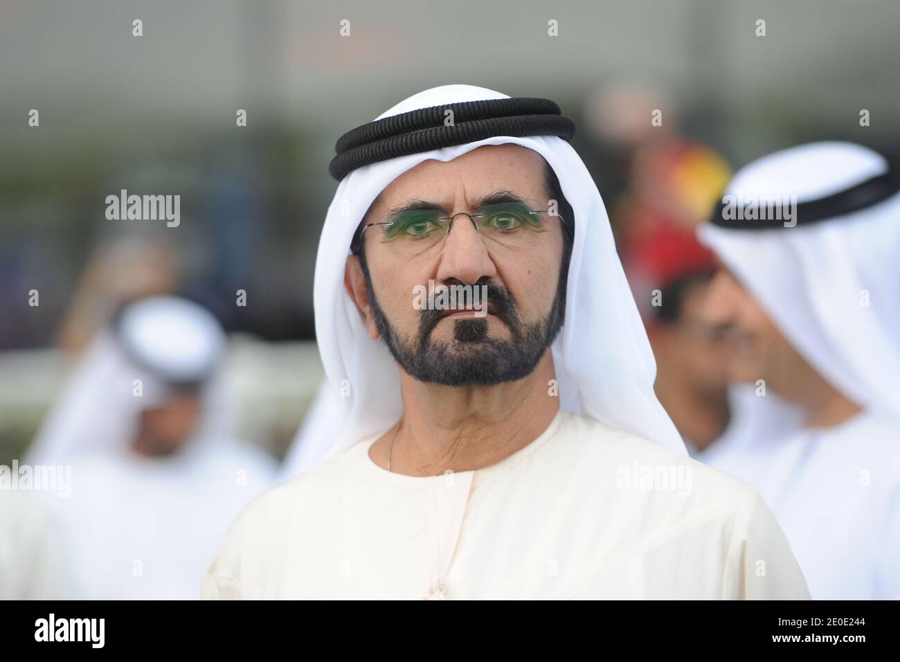 Dubai ruler, Sheikh Mohammed Bin Rashed Al Maktoum, seen as he wins ...