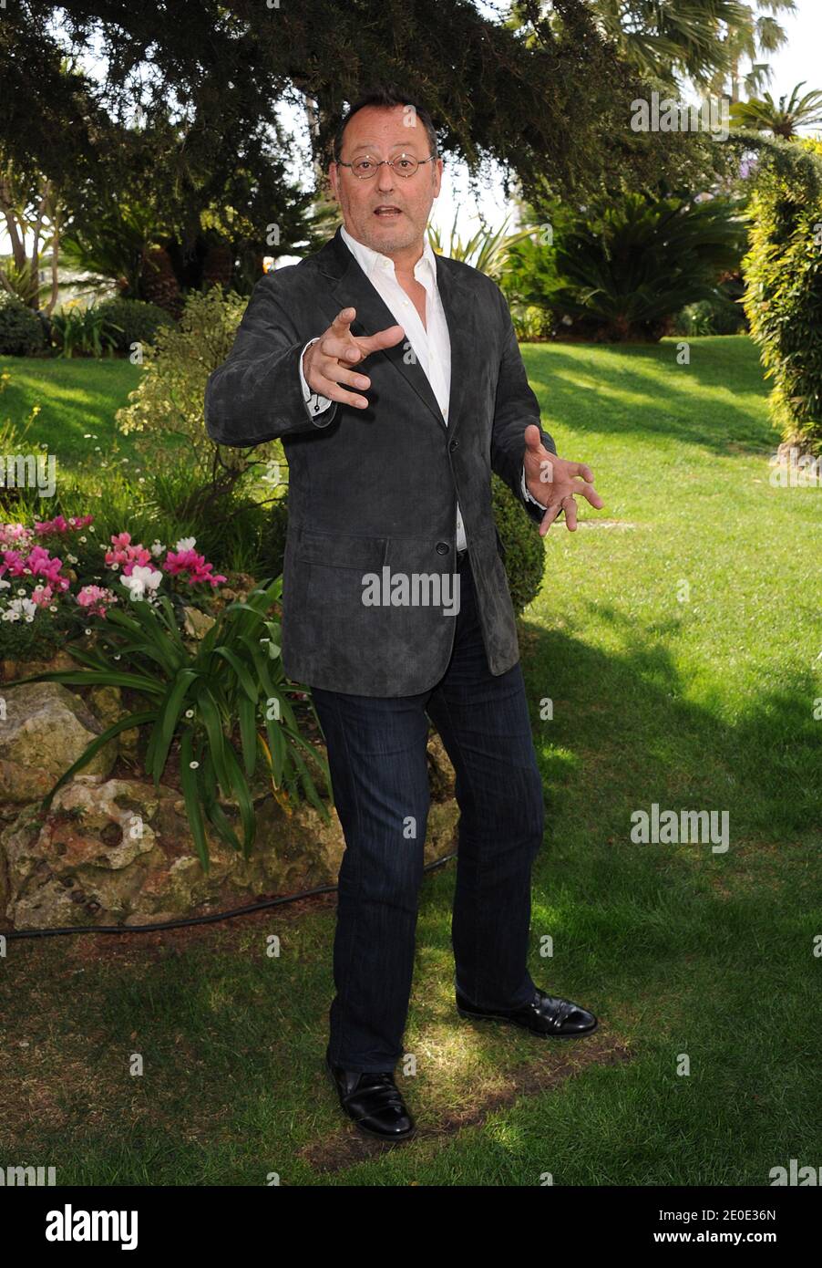 Jean Reno poses for a photocall during the MIP TV 2012 at the Majestic ...