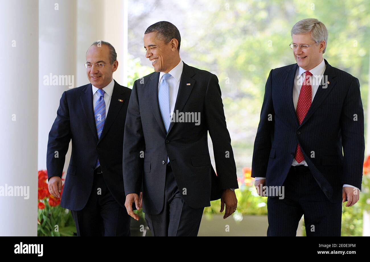 US President Barack Obama arriving for a joint press conference with ...