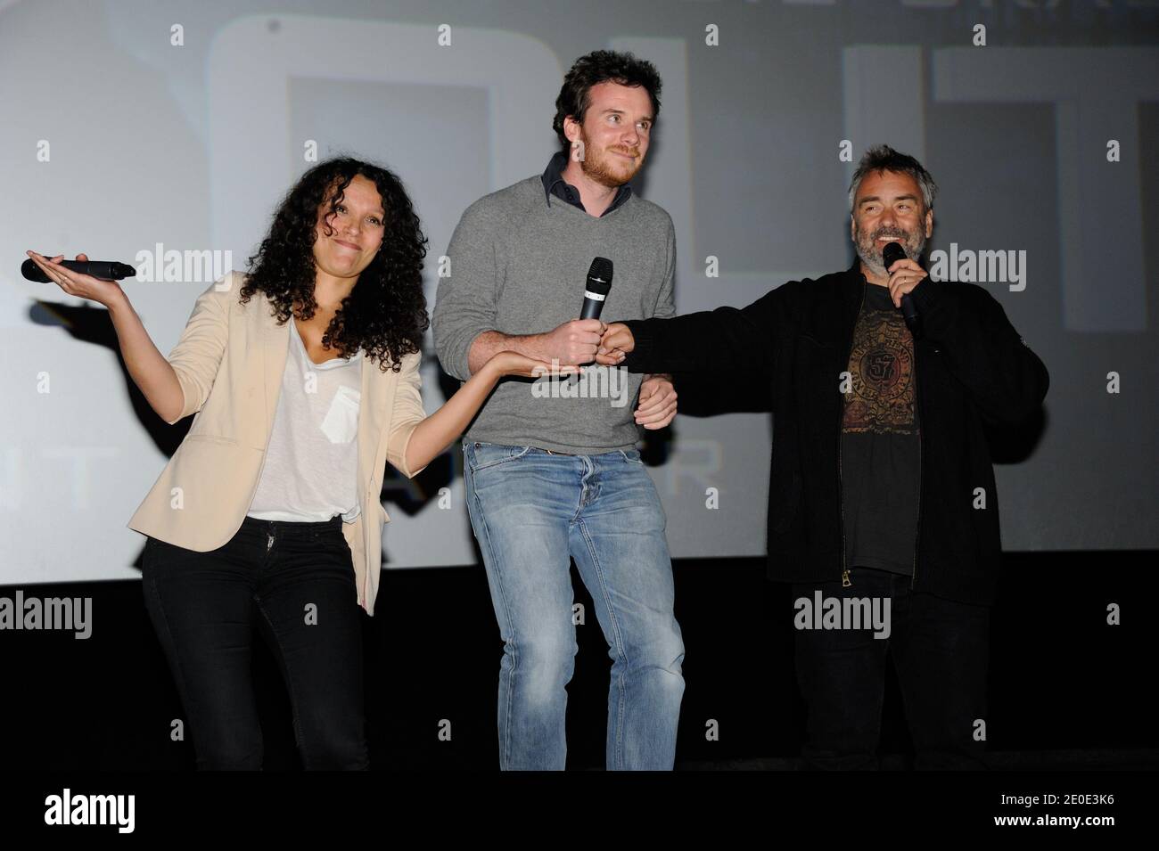 Luc Besson, Leila Smith, Marc Libert attending the premiere of 'Lock ...