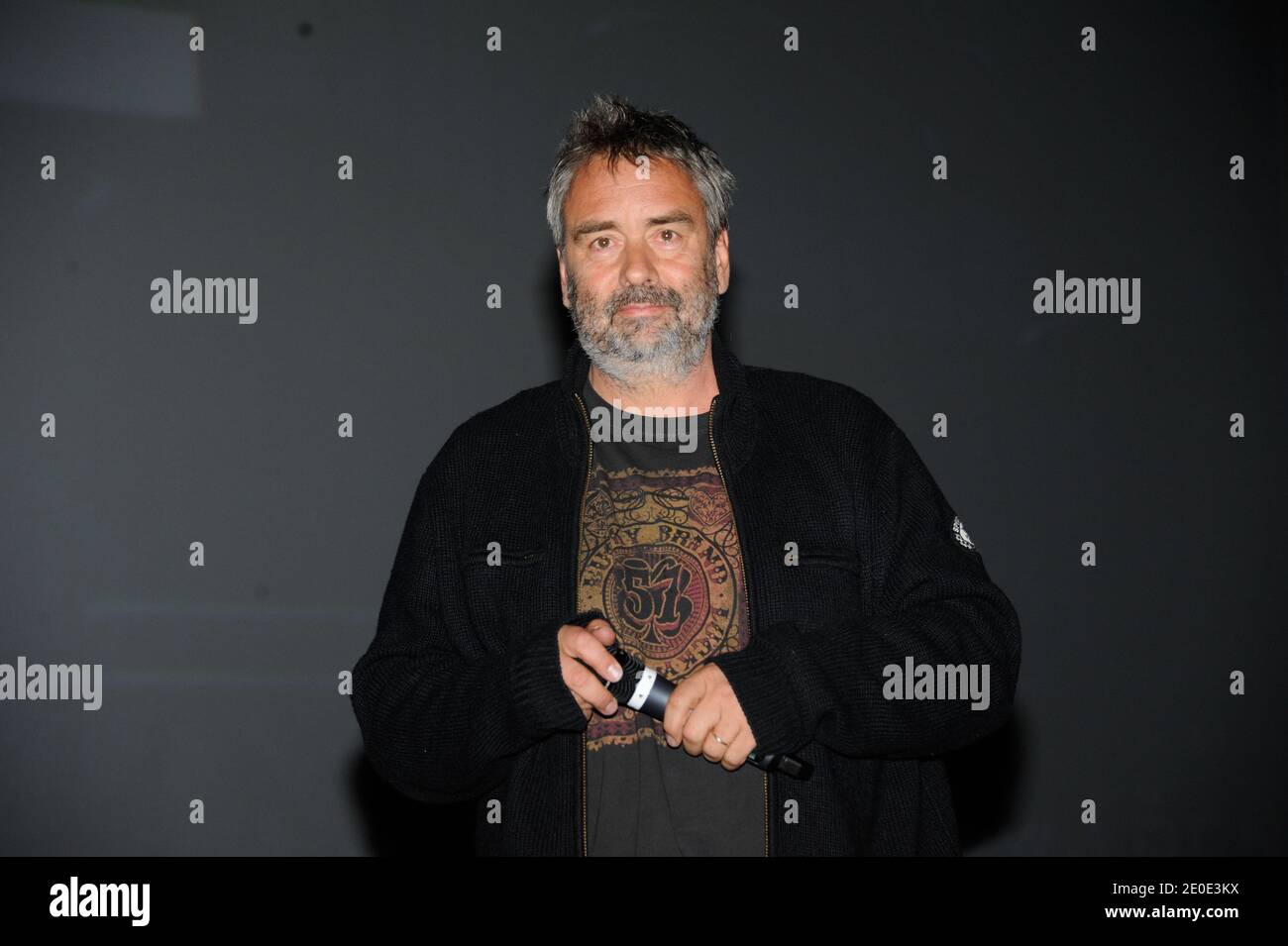 Luc Besson attending the premiere of 'Lock out' held at the UGC Cine ...