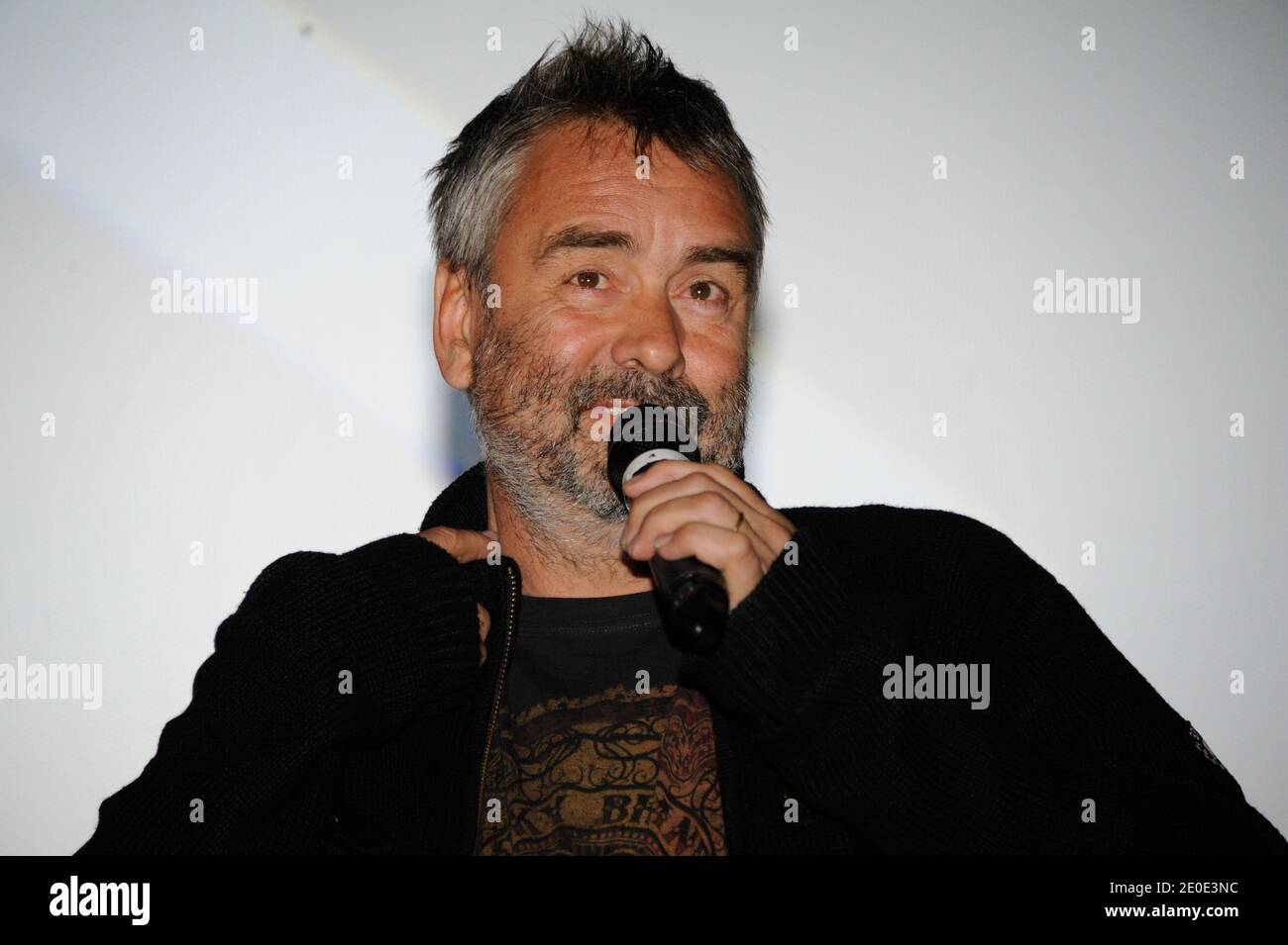 Luc Besson attending the premiere of 'Lock out' held at the UGC Cine ...