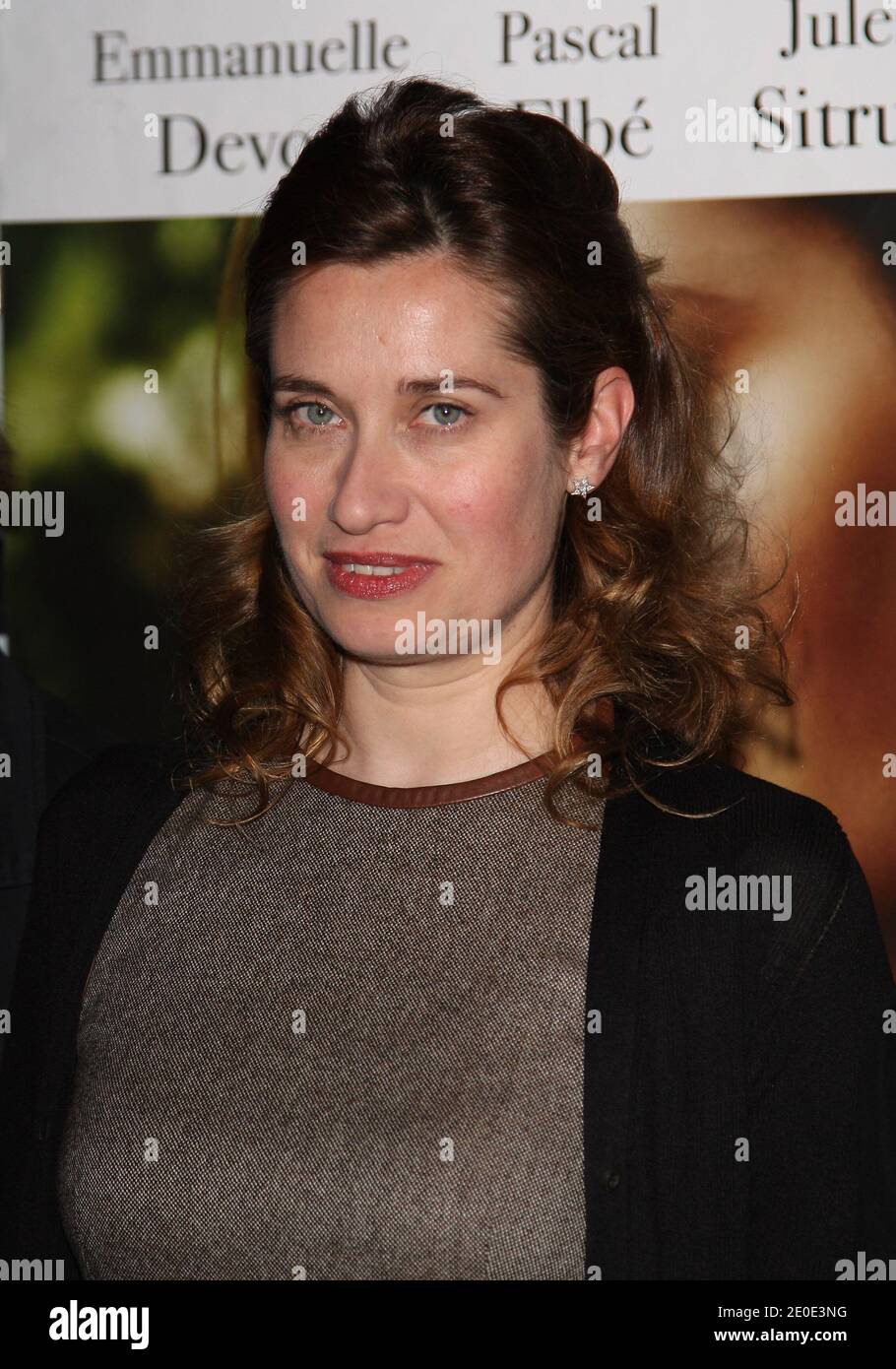 Actress Emmanuelle Devos attending the 'Le Fils De L'Autre' Paris ...