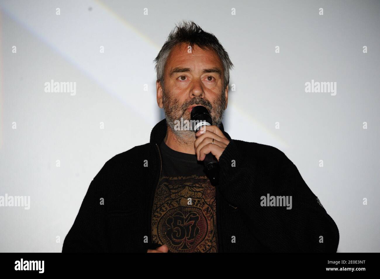 Luc Besson attending the premiere of 'Lock out' held at the UGC Cine ...