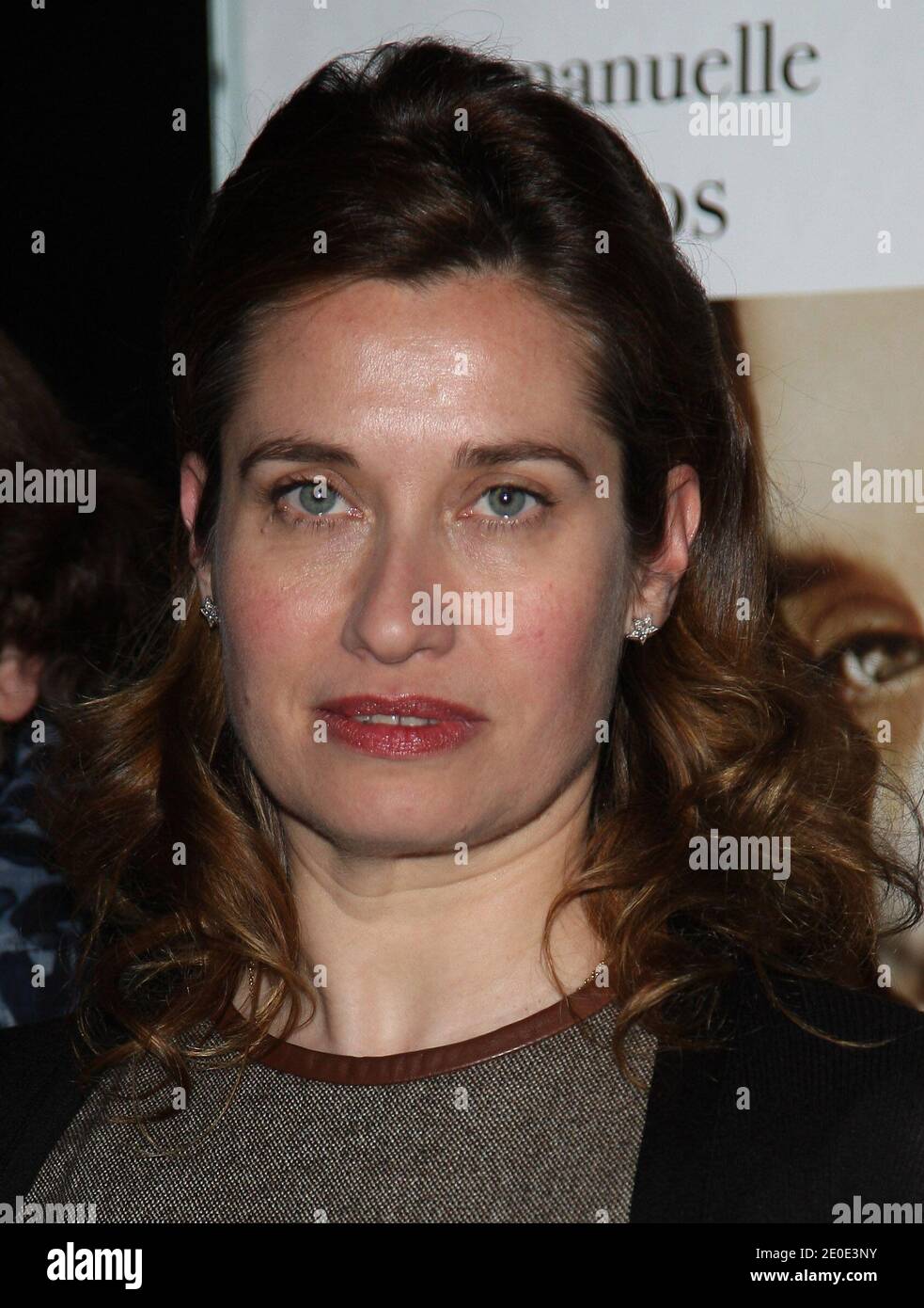 Actress Emmanuelle Devos attending the 'Le Fils De L'Autre' Paris ...