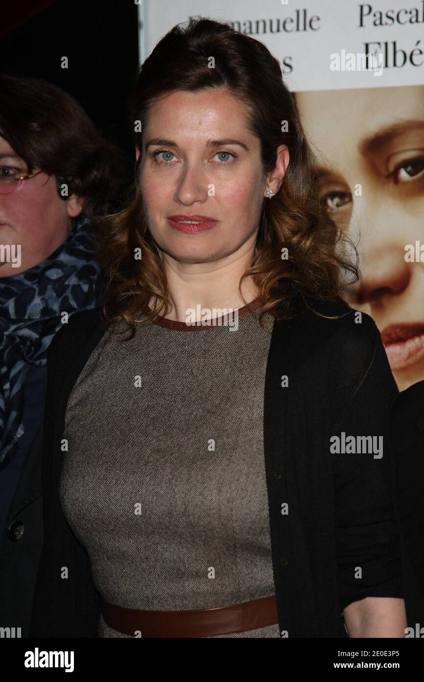 Actress Emmanuelle Devos attending the 'Le Fils De L'Autre' Paris ...
