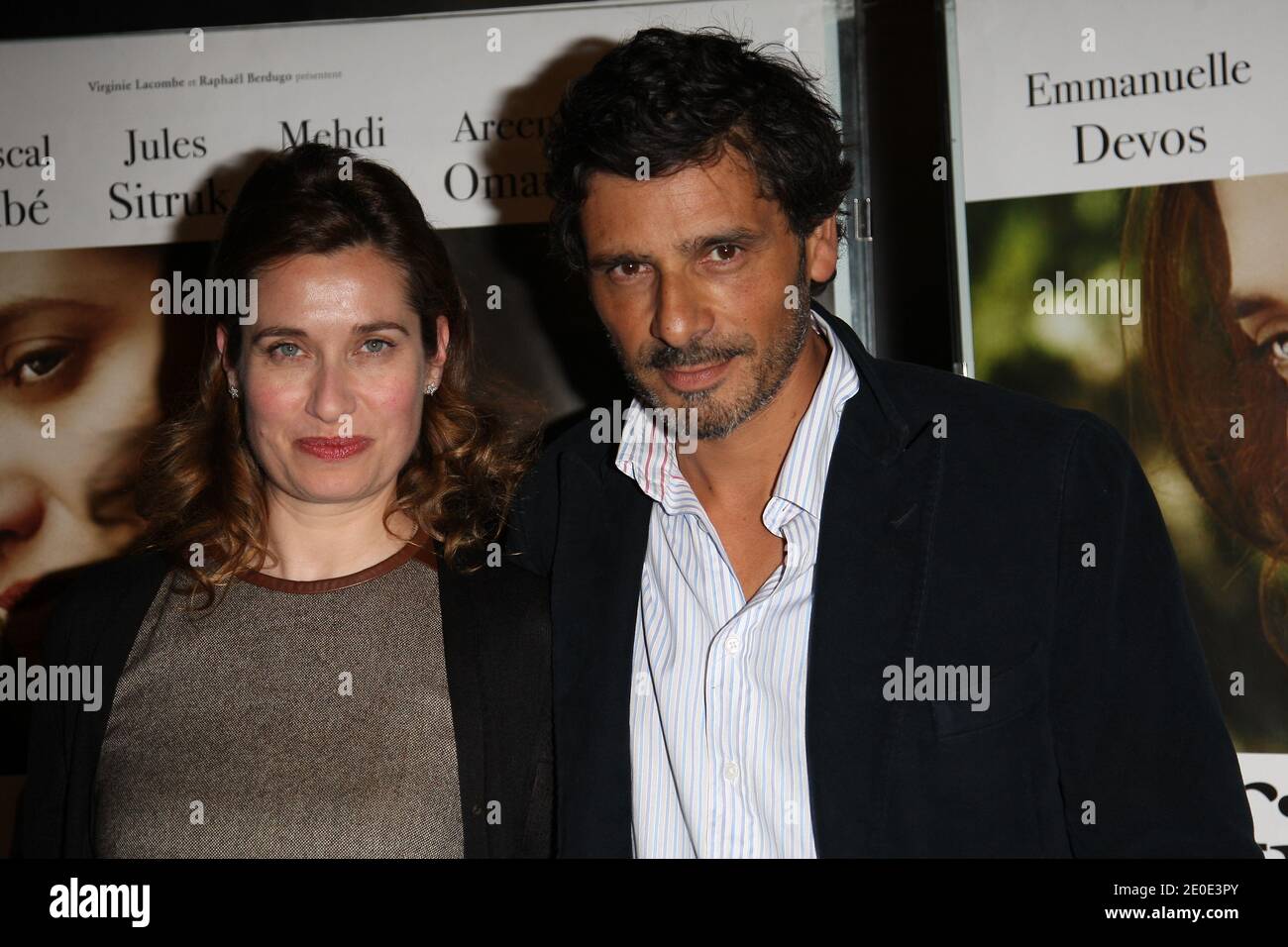 (L-R) Actress Emmanuelle Devos and Pascal Elbe attending the 'Le Fils ...