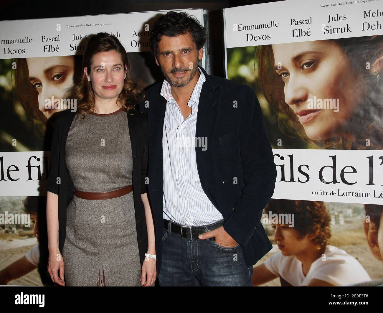 (L-R) Actress Emmanuelle Devos and Pascal Elbe attending the 'Le Fils ...