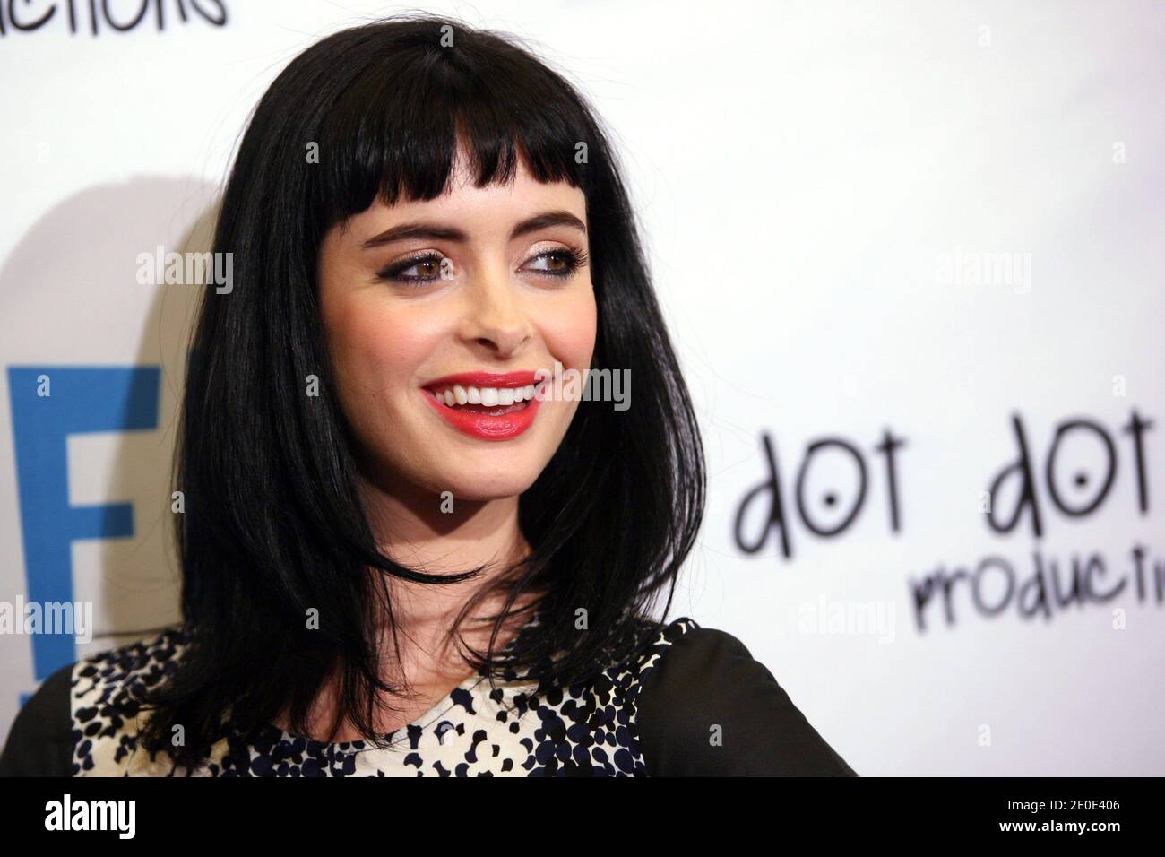 Krysten Ritter arriving for the premiere of Life Happens at the AMC ...