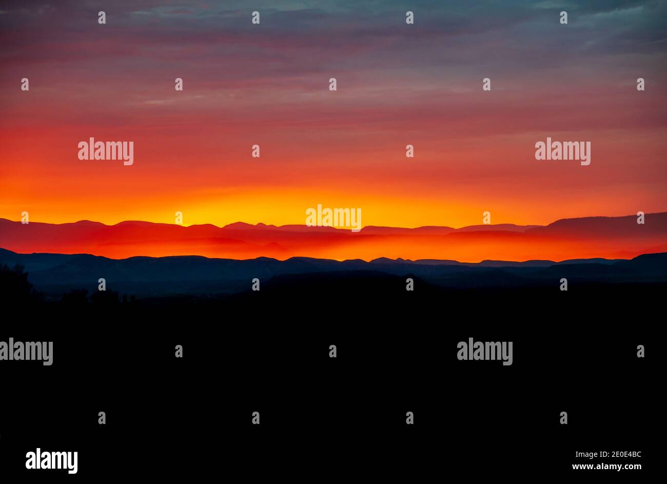 Fiery arizona desert sunset hi-res stock photography and images - Alamy