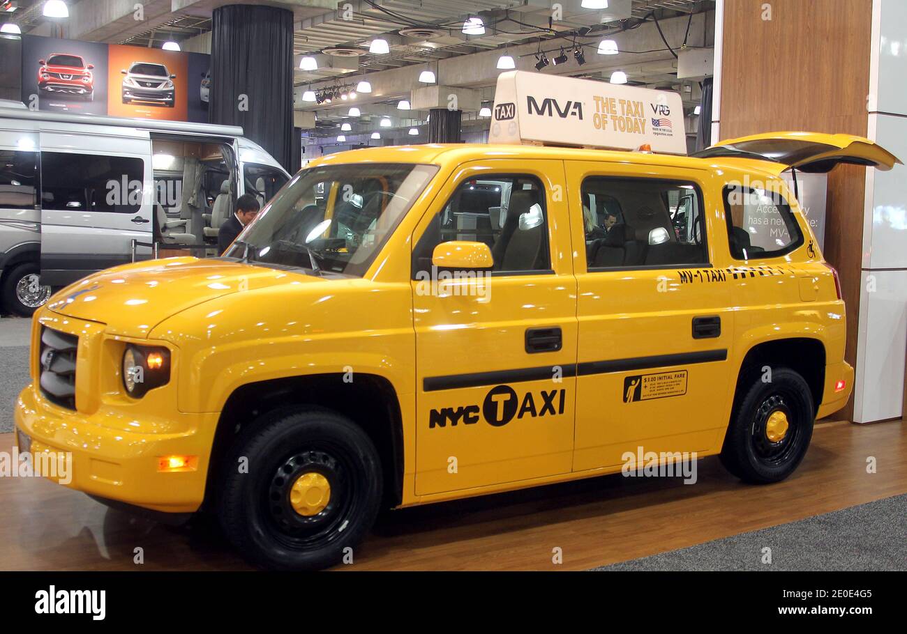 MV-1 New York taxi on display at the New York International Auto Show ...