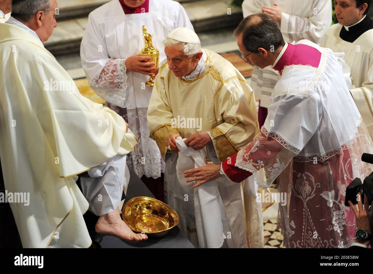 Holy Thursday Mass Washing Feet High Resolution Stock Photography and ...