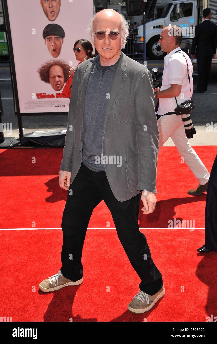 Larry David attends the Los Angeles premiere of The Three Stooges in ...