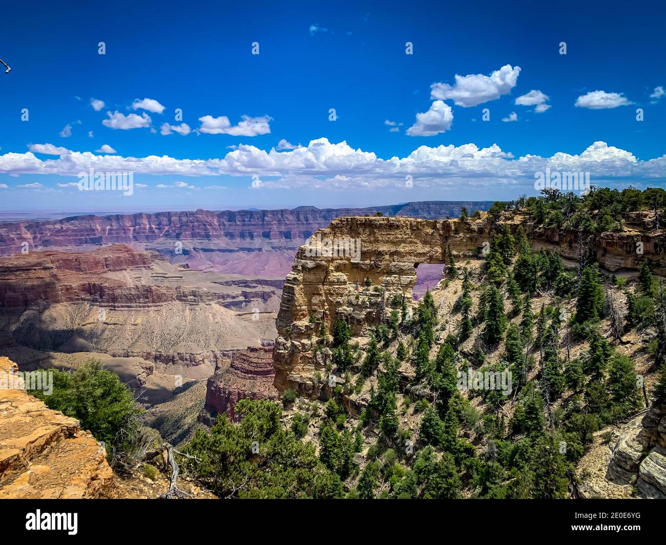 Angels Window in Grand Canyon National Park, viewed from North Rim ...