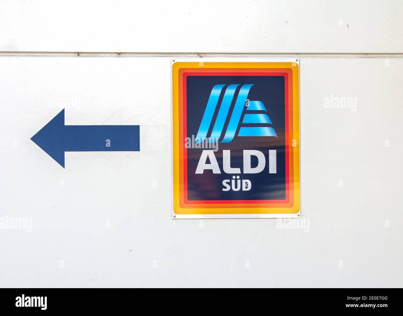 Nrnberg, GERMANY : Commercial sign of ALDI Store. The German-based ...