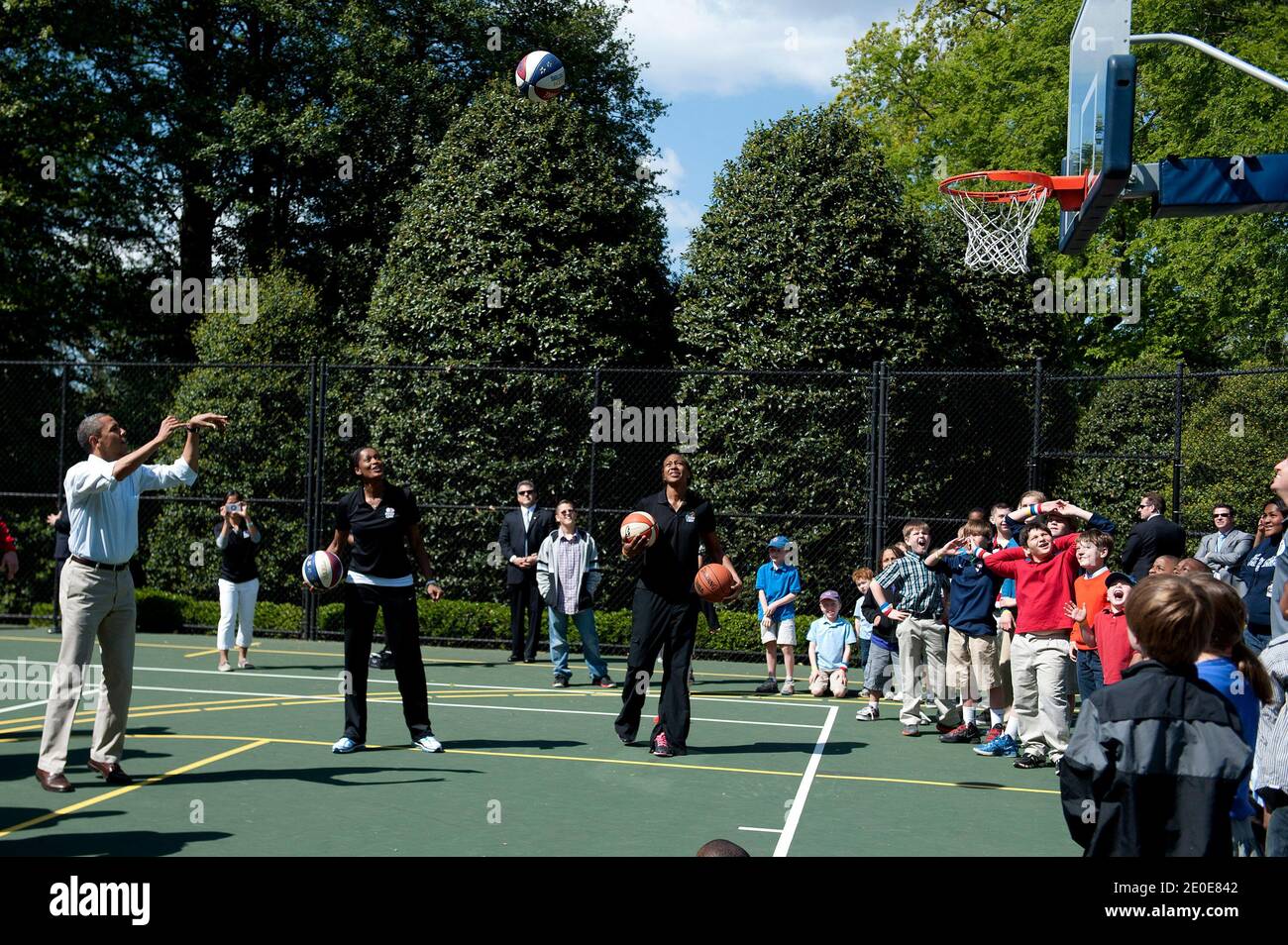 Inside The White House Basketball Court