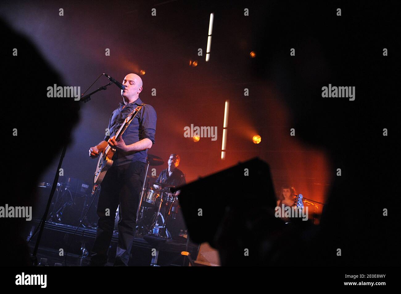 French singer Dominique A performs live at the Gaite Lyrique in Paris ...