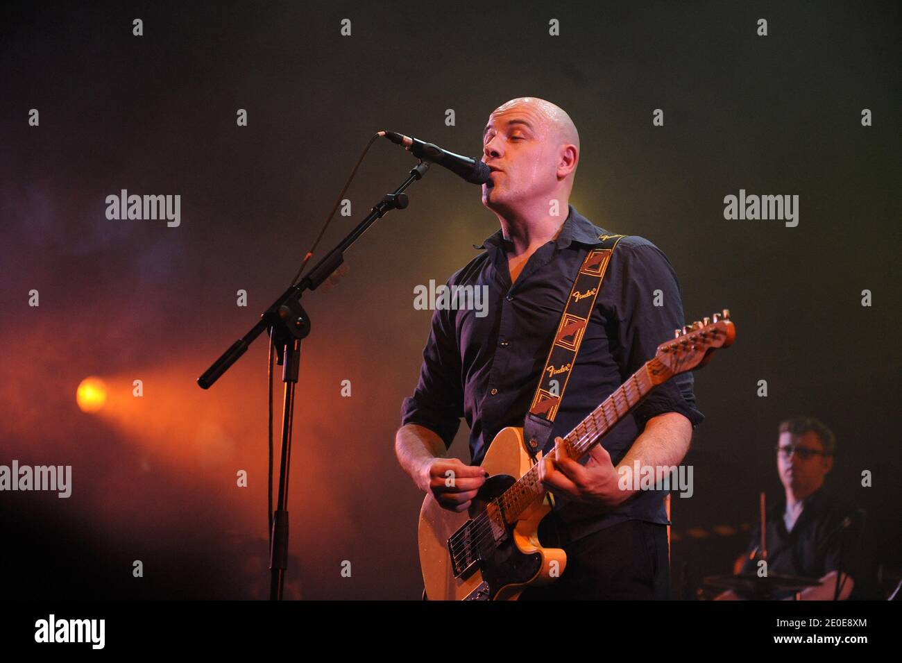 French singer Dominique A performs live at the Gaite Lyrique in Paris ...