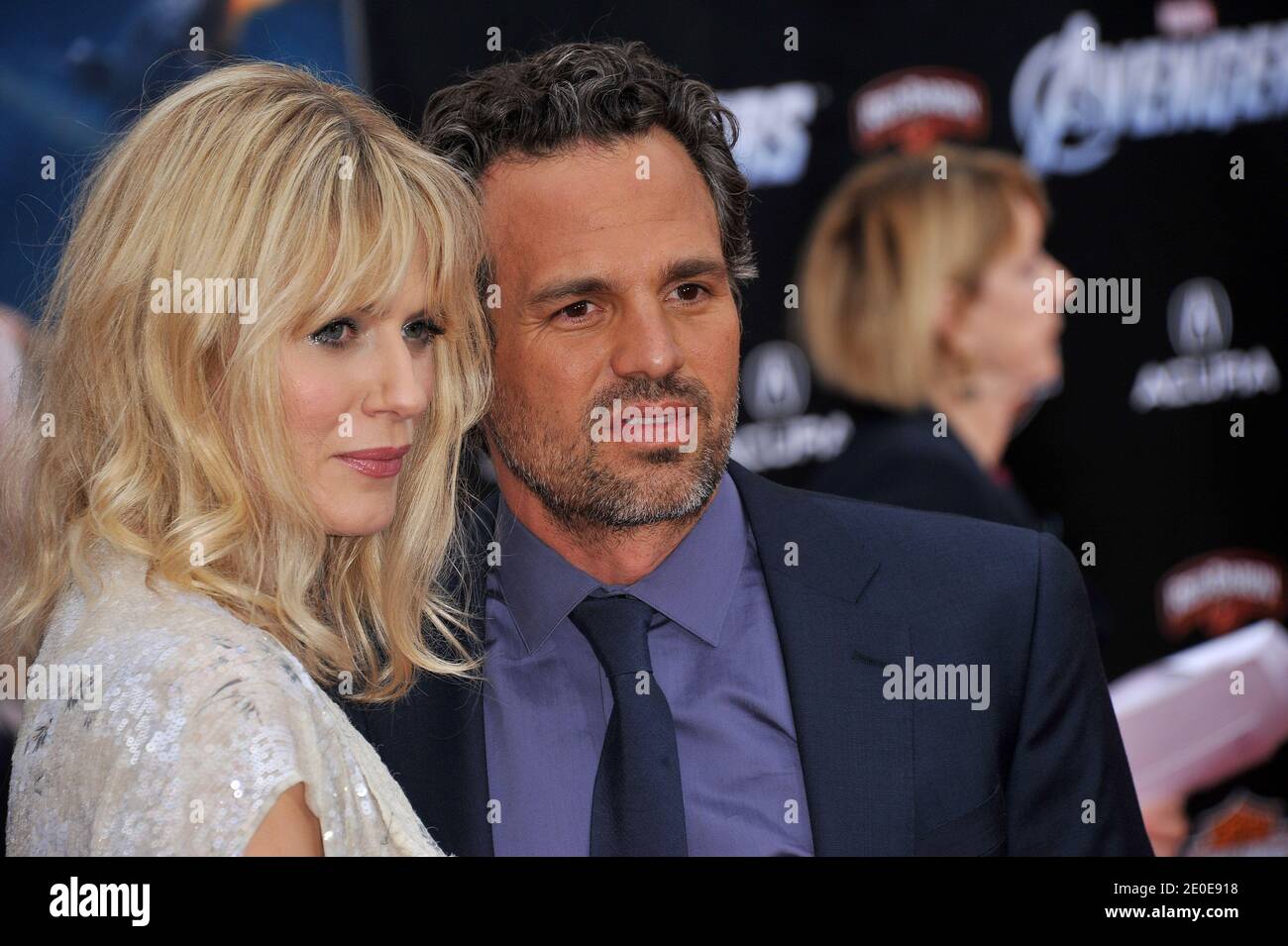 Mark Ruffalo and Sunrise Coigney arrive at the premiere of Marvel ...