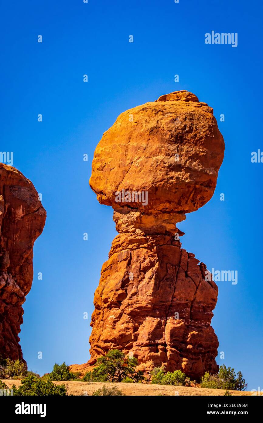 Famous balanced rock in arches hi-res stock photography and images - Alamy