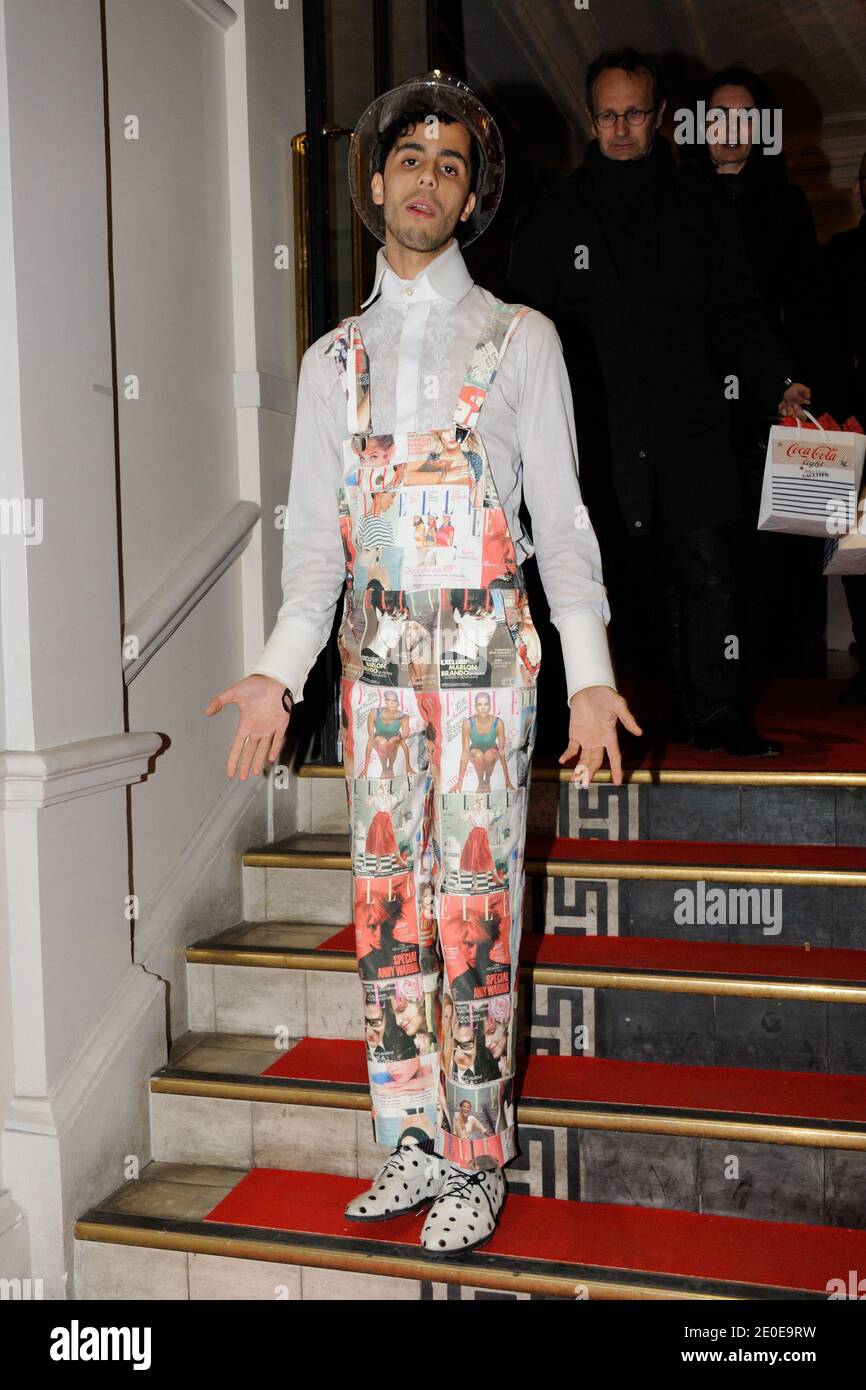 Sliimy attending the New Coca Cola light bottle designed by Jean-Paul ...