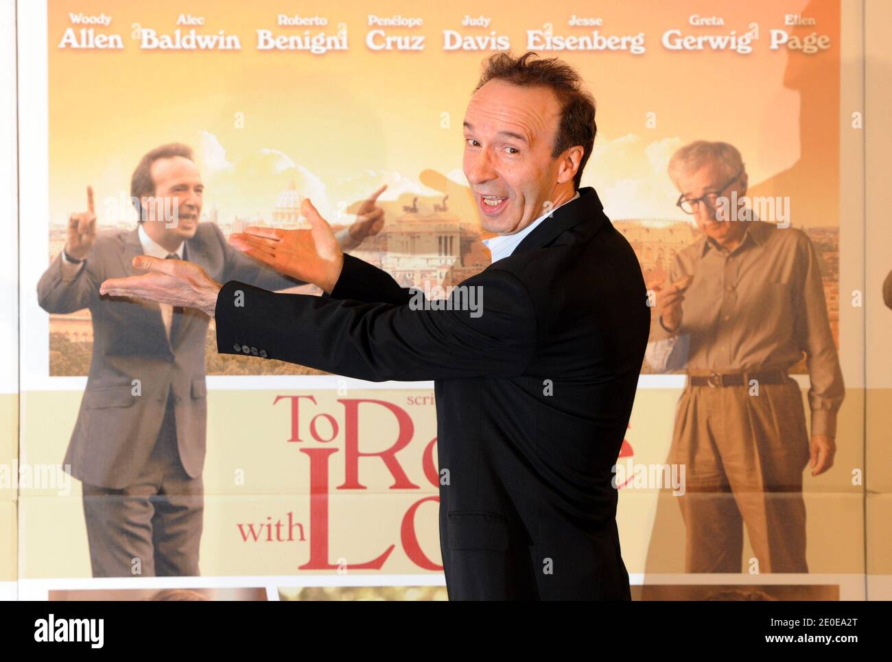 Italian actor Roberto Benigni attends the photocall of 'To Rome With ...