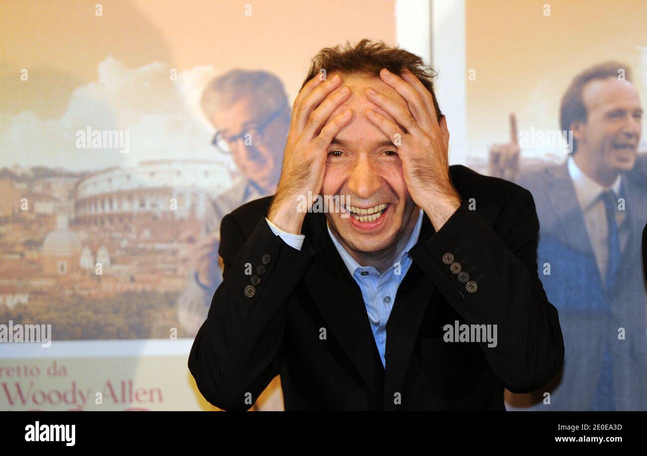 Italian actor Roberto Benigni attends the photocall of 'To Rome With ...