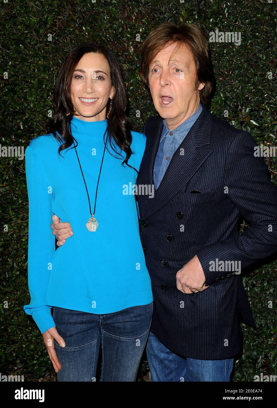 Nancy Shevell and Paul McCartney attend the world premiere of the video ...