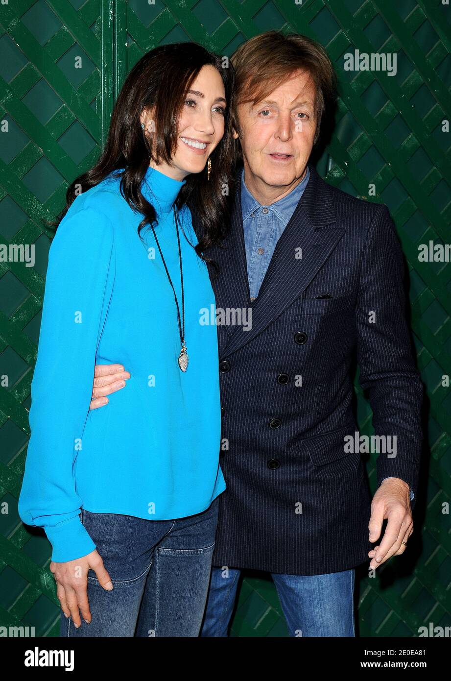 Nancy Shevell and Paul McCartney attend the world premiere of the video ...