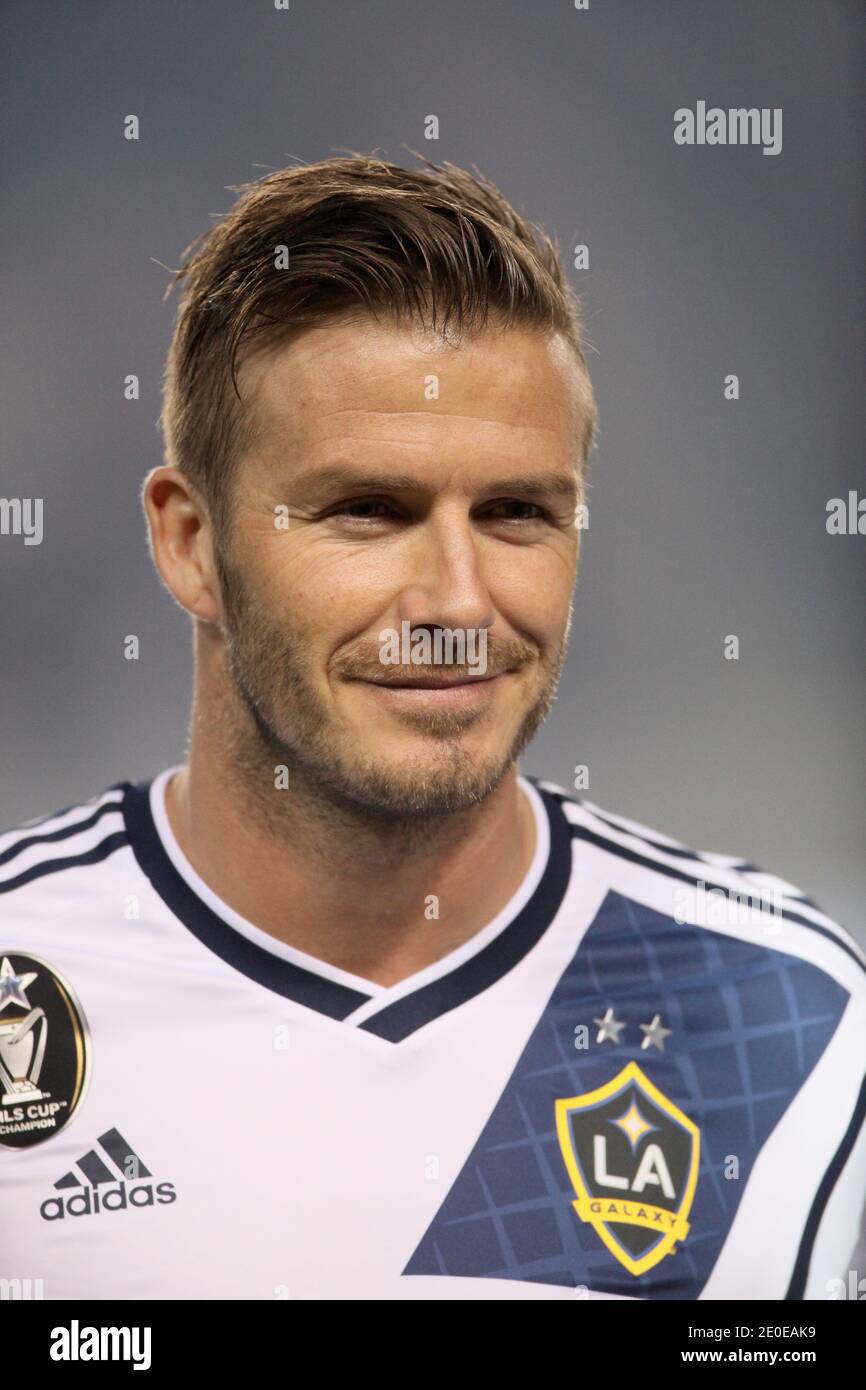 David Beckham prior the MLS soccer game between the Los Angeles Galaxy ...