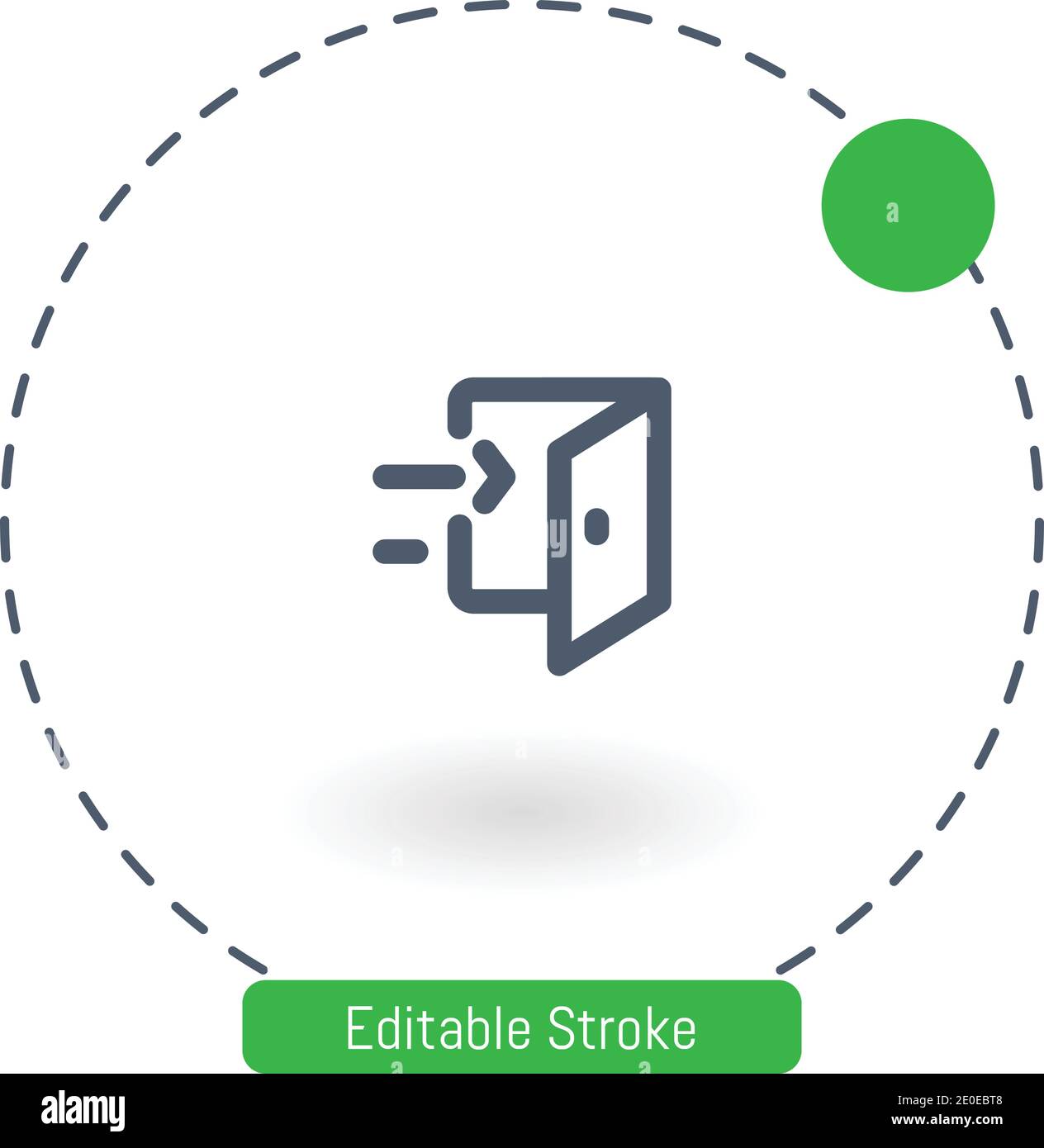 login vector icon editable stroke outline icons for web and mobile ...