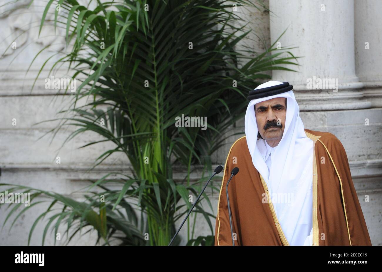 Qatar's Emir Sheikh Hamad bin Khalifa Al Thani met Italy's Prime ...