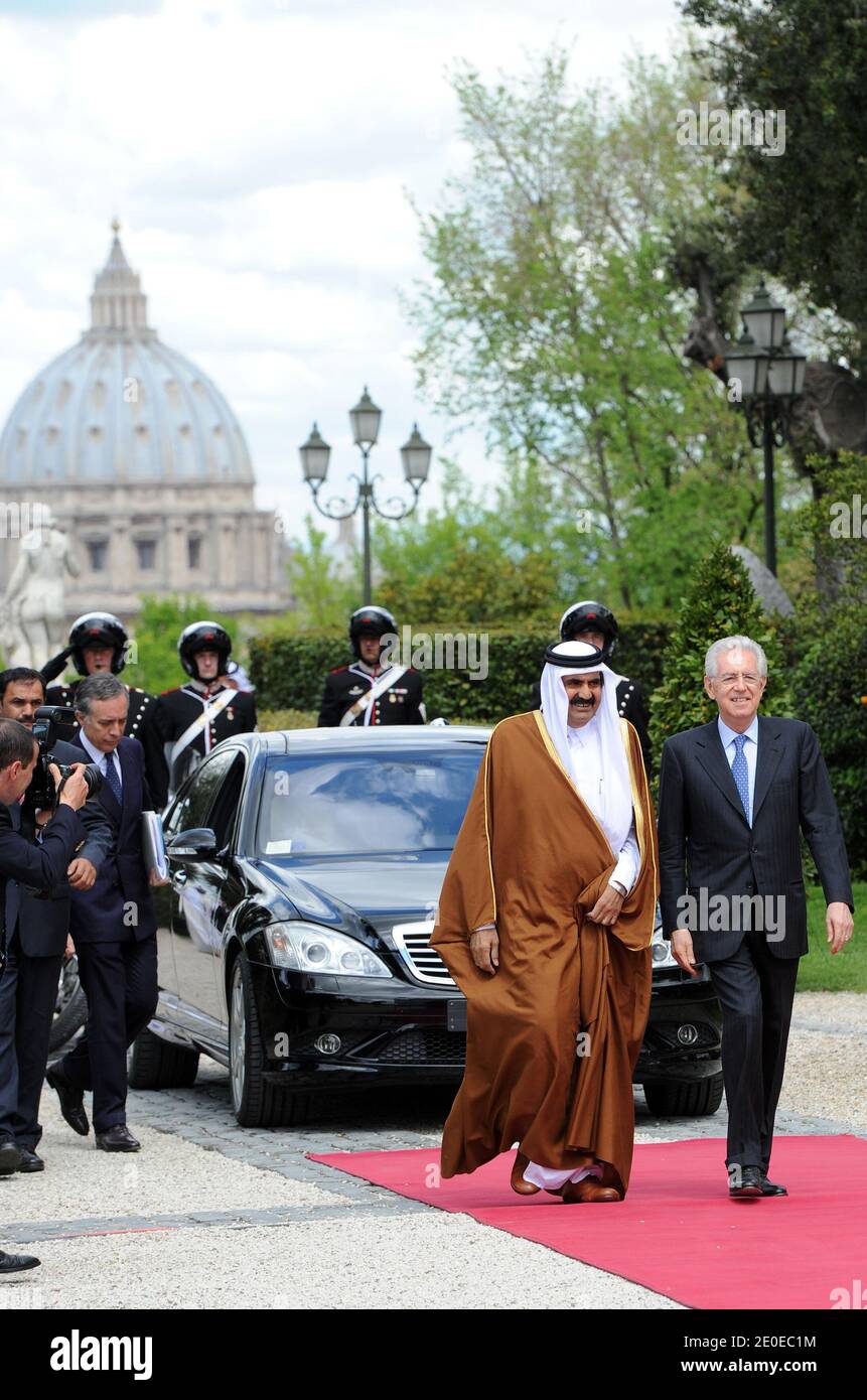 Qatar's Emir Sheikh Hamad bin Khalifa Al Thani met Italy's Prime ...