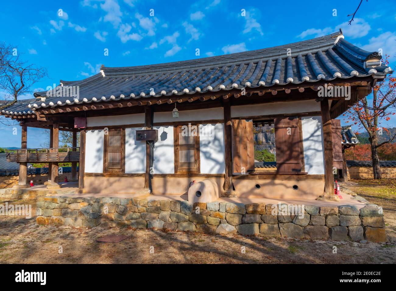 Wonji pavilion at Hahoe folk village, Republic of Korea Stock Photo - Alamy