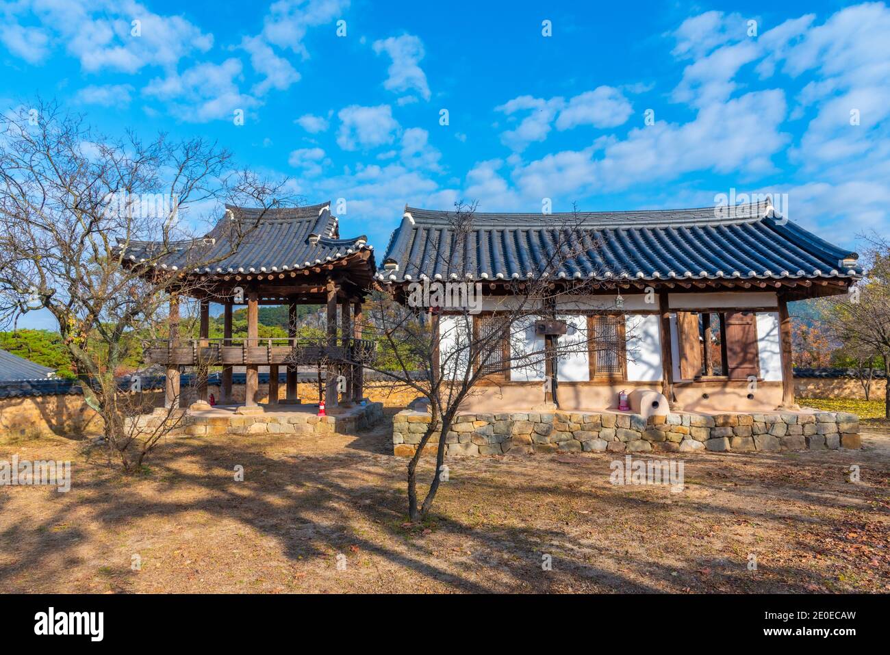 Wonji pavilion at Hahoe folk village, Republic of Korea Stock Photo - Alamy