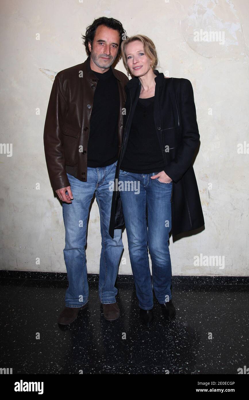 (L-R) Bruno Todeschini and Sophie Broustal arriving at the premiere of ...