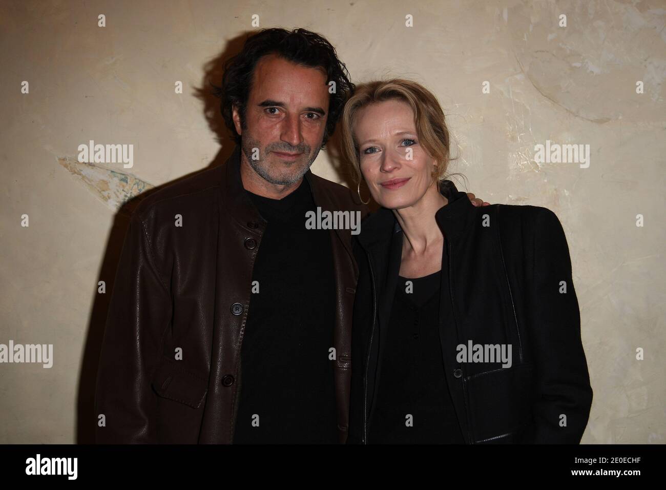 (L-R) Bruno Todeschini and Sophie Broustal arriving at the premiere of ...