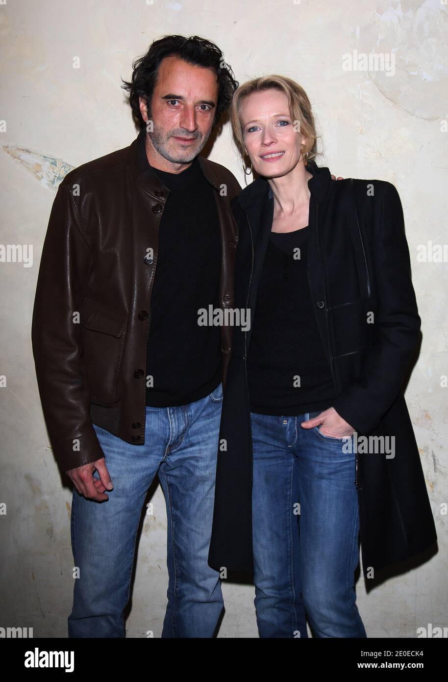 (L-R) Bruno Todeschini and Sophie Broustal arriving at the premiere of ...