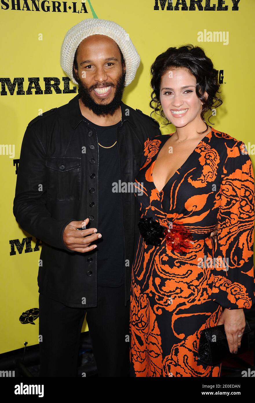 Ziggy Marley and his wife Orly Agai attend the Premiere of Magnolia ...