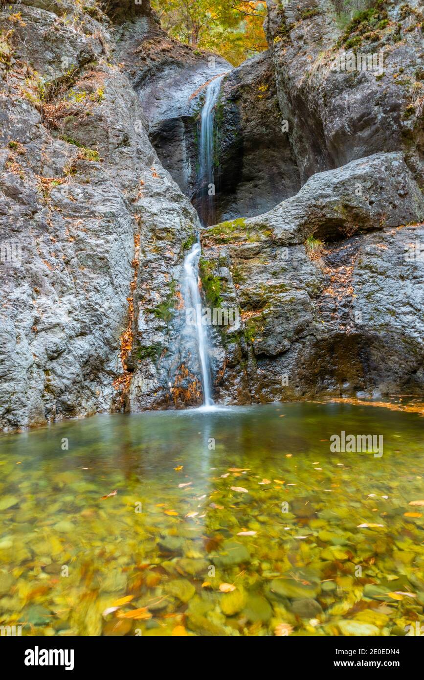 Jei waterfall at Juwangsan national park in Republic of Korea Stock ...