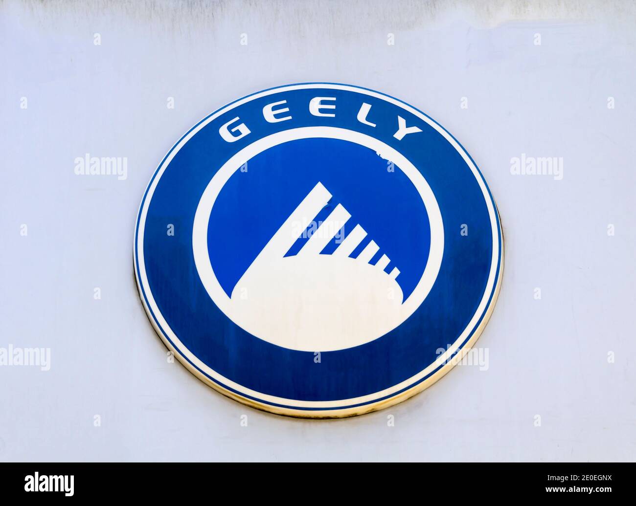 Geely Automobile shop Dealership car logo Store sign. Geely is the ...