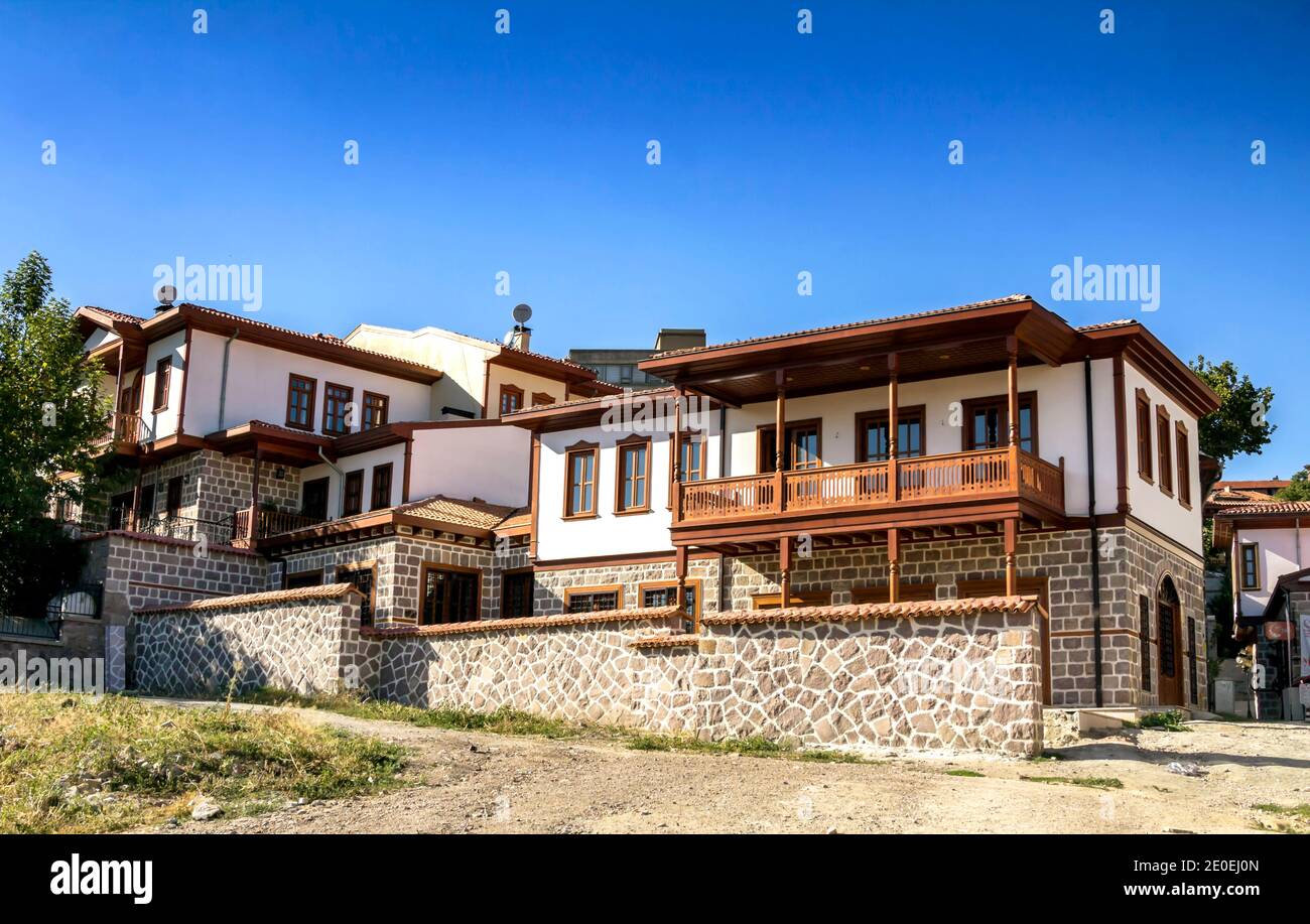 traditional Turkish houses in Ankara, Turkey Stock Photo - Alamy
